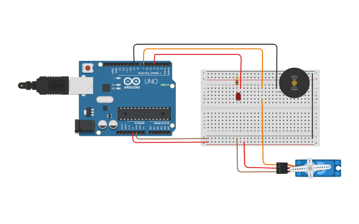Circuit Design Programando El Servomotor Tinkercad