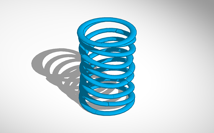 3D design Spring, Thin | Tinkercad