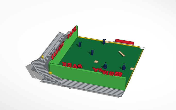3D design Chad's baseball field | Tinkercad