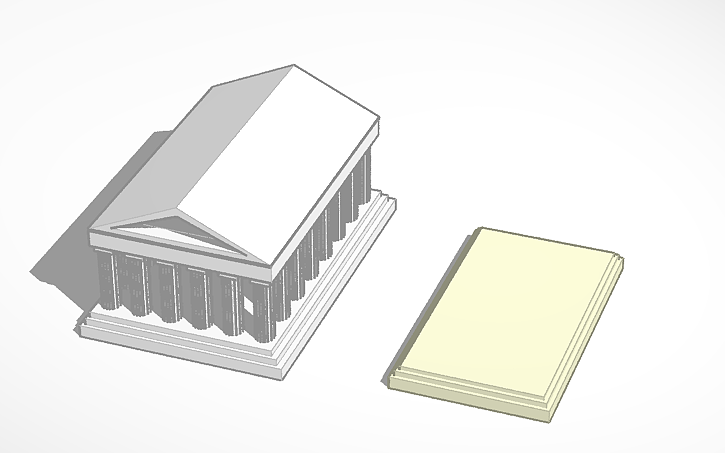 3D design The Parthenon - Tinkercad