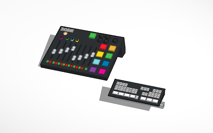 3D design RodeCaster, ATEM & Stream Deck Stands - Tinkercad