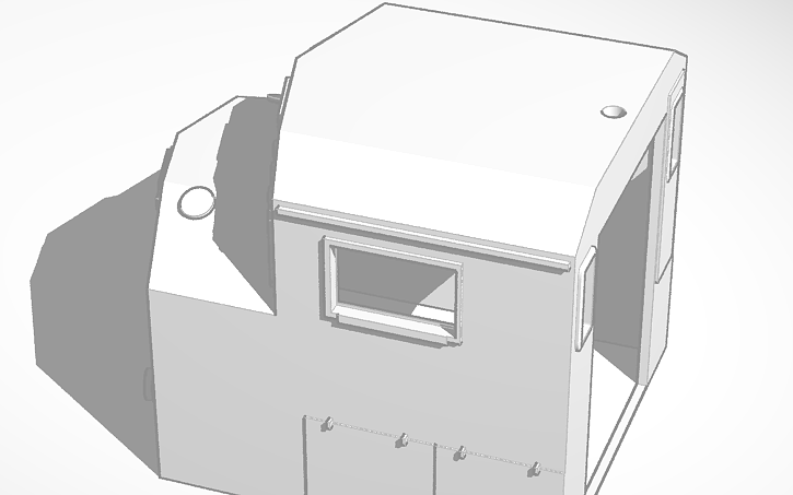 3D design Ho Scale BC RAIL cab M420 - Tinkercad