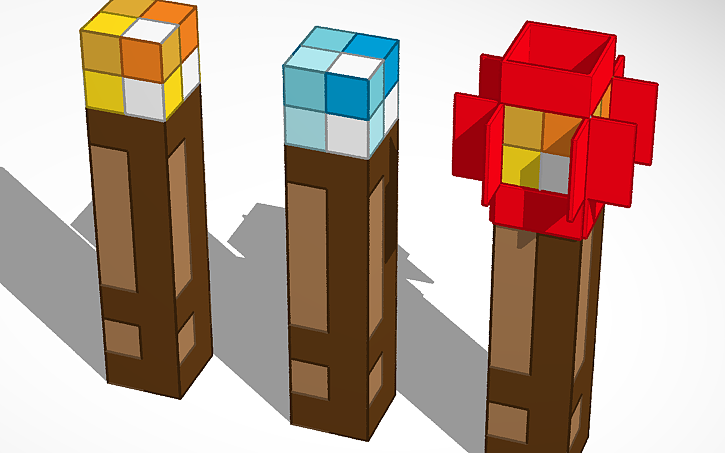 3D design Kit De Antorchas / Torch kit Minecraft [By Ivan-3D(MyG ...