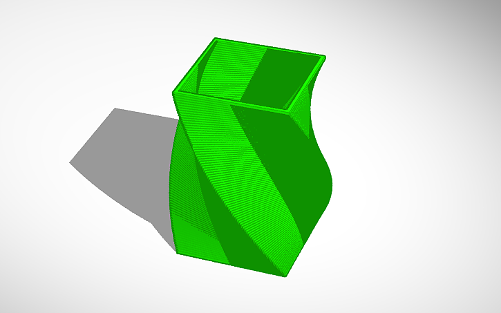 3D design Twisty vase - Tinkercad