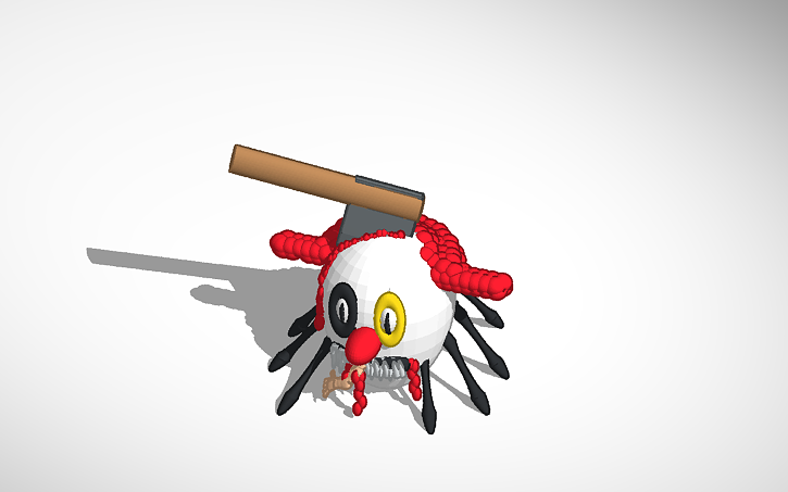 3D design Scary Clown Spider - Tinkercad