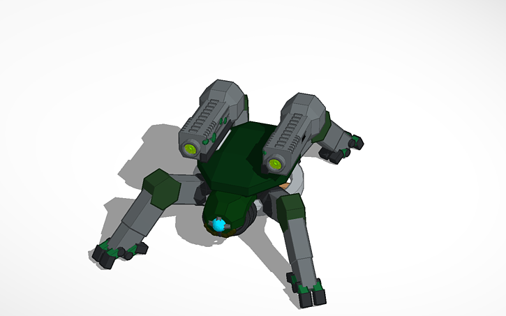 3D design turtle mech - Tinkercad