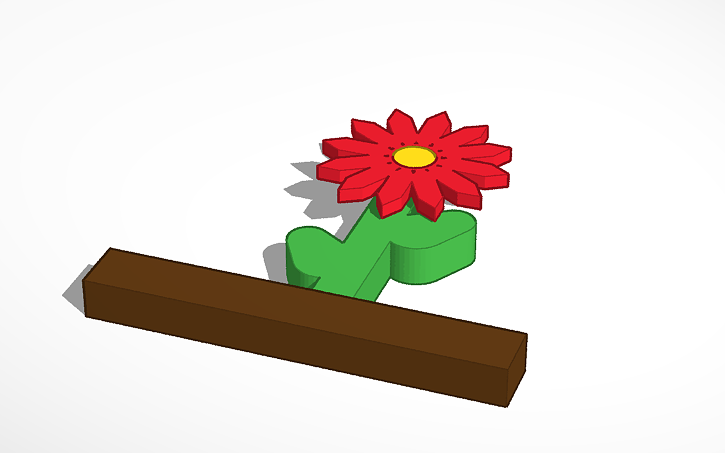 3D design flower - Tinkercad
