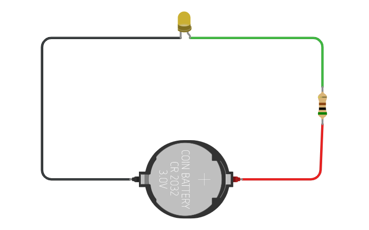 Circuit design 110076-simple led circuit - Tinkercad