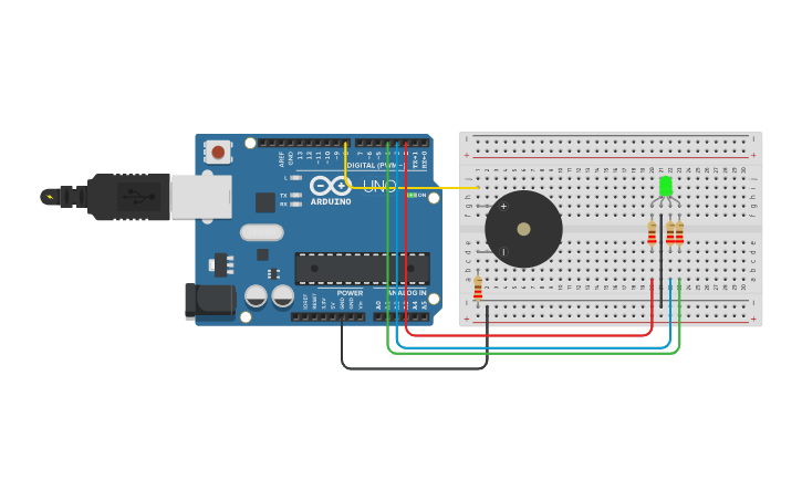 Circuit design Copy of Mário Song Buzzer | Tinkercad