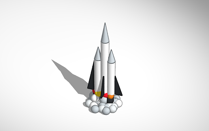 3D design Rocket - Tinkercad
