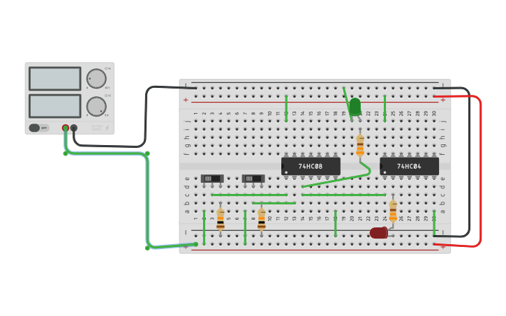 Circuit design voting machine - Tinkercad