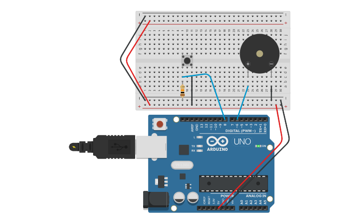 Circuit design Practica 18 - Tinkercad