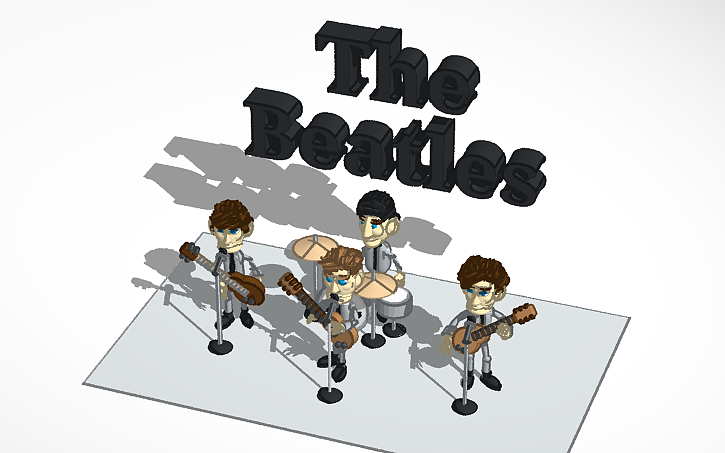 3D design The Beatles 1963 - Tinkercad