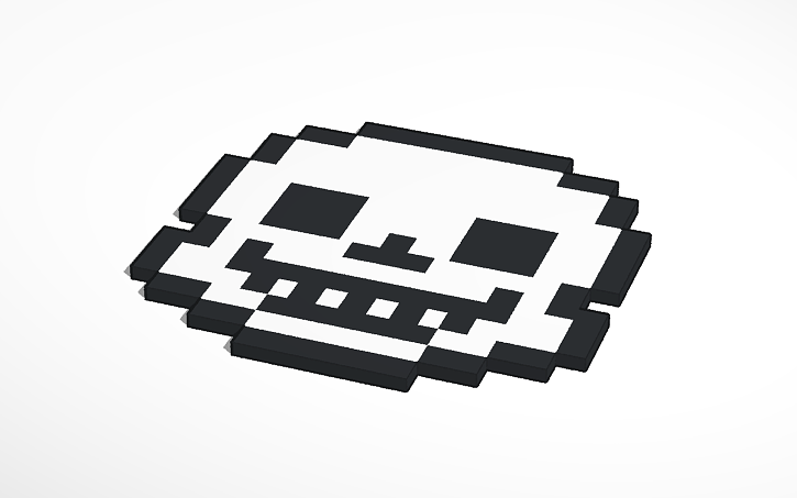 3D design Sans head | Tinkercad