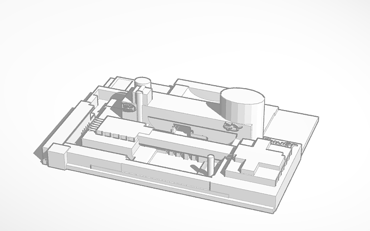 3D design Dam - Tinkercad