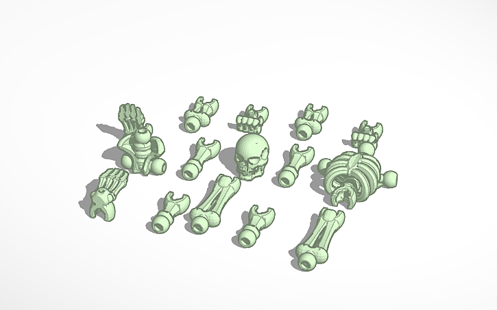 3D design skeleton | Tinkercad
