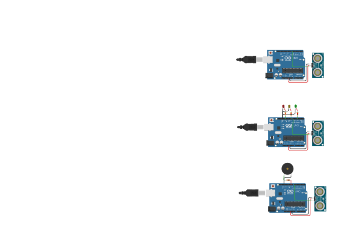 Circuit design Distance Sensor Exercises Examples | Tinkercad
