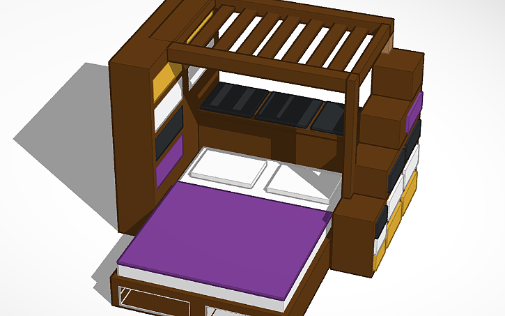 3D design Bed - Tinkercad