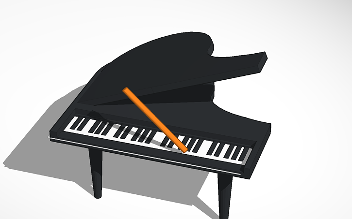 3D design Copy of piano | Tinkercad