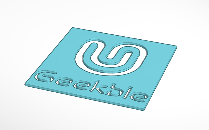 3D design geekble logo 긱블 로고 | Tinkercad