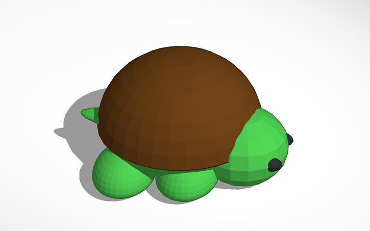 3D design turtle paperweight | Tinkercad