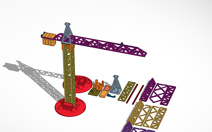 3D design Grua Torre - Tinkercad