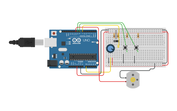 Circuit design PWM - Tinkercad