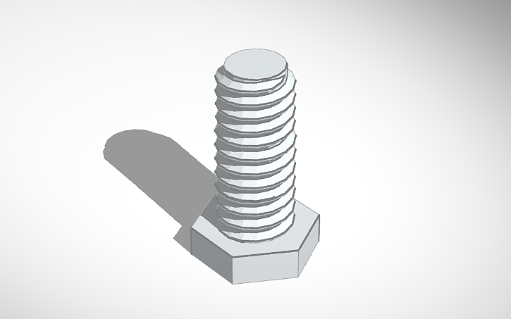 3D design tornillo - Tinkercad