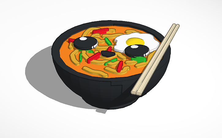 3D design Food Bowl Original - Tinkercad