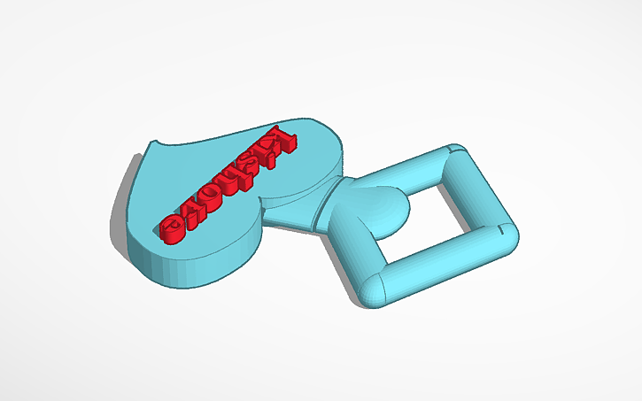 3D design key chain - Tinkercad