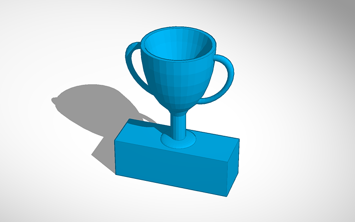 3D design Championship Trophy - Tinkercad