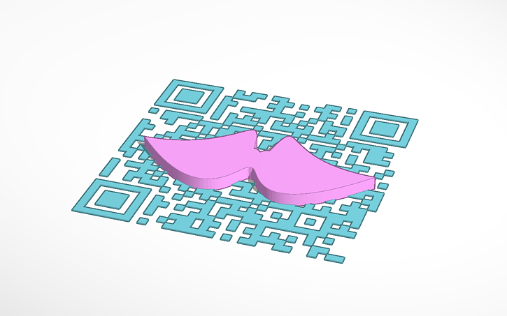 3D design QR CODE - Tinkercad
