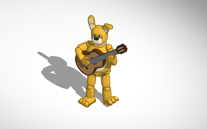 3D design spring bonnie - Tinkercad