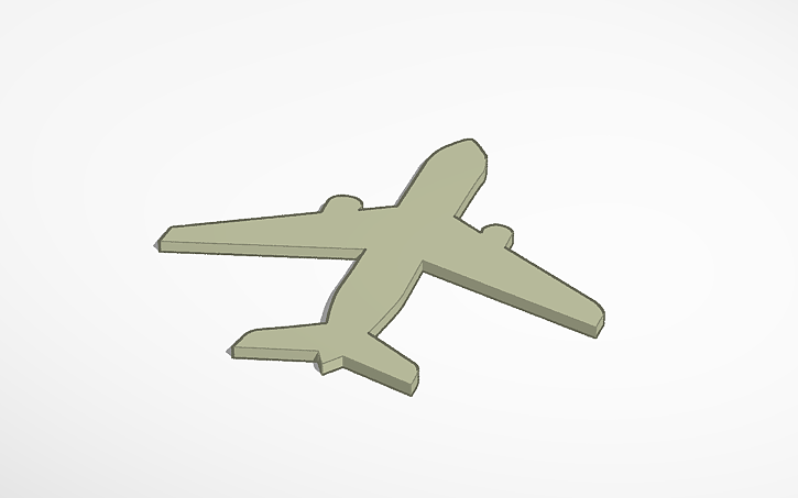 3D design Airplane - Tinkercad