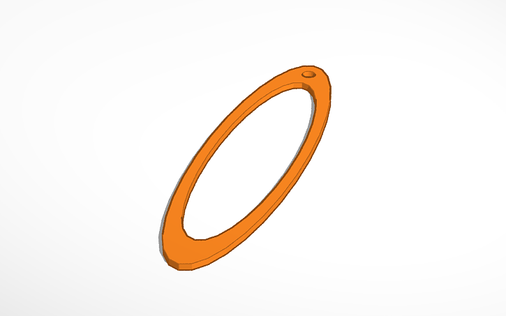 3D design Oval - Tinkercad