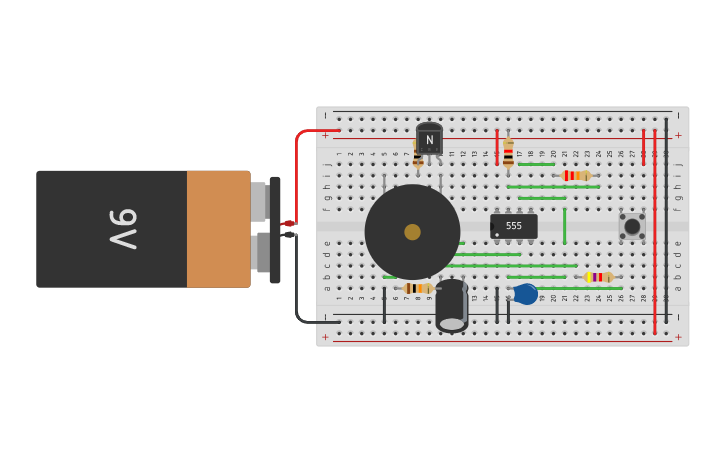 Circuit design Tone Burst | Tinkercad
