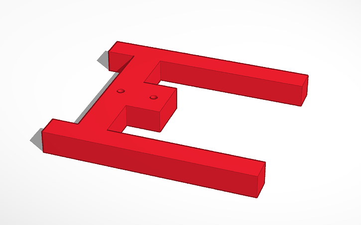 3D design load cell - bottom for 1 kg load cell - Tinkercad