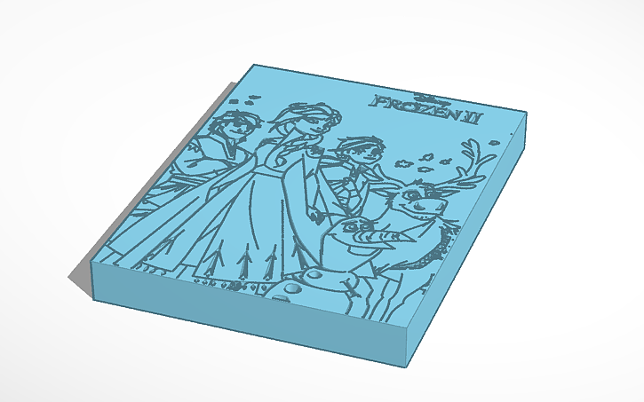 3D design Frozen 2 : poster - Tinkercad