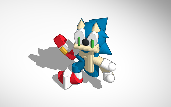 3d Design Sonic Super Smash Bros Ultimate Tinkercad 