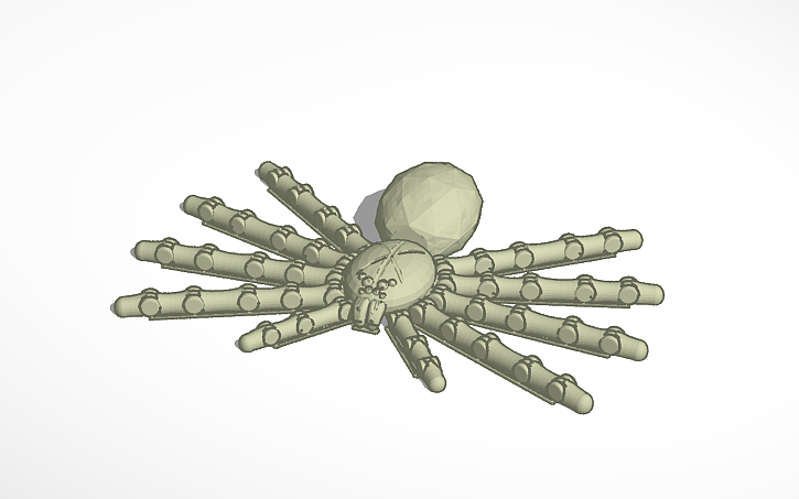 3D design Tarantula articulated - Tinkercad