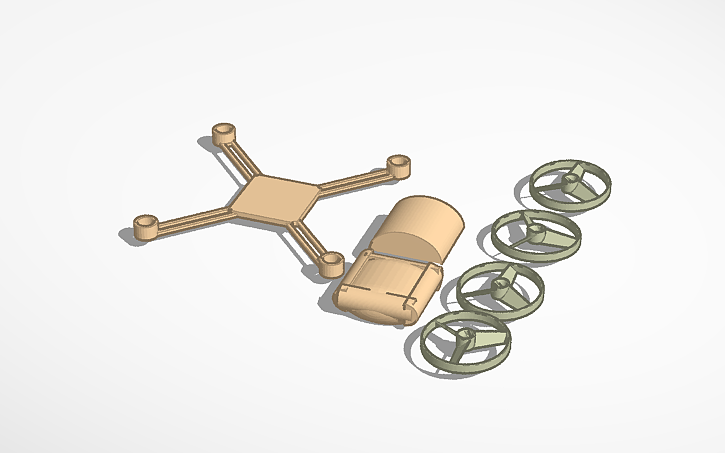 3D design Drone-Basic Drone 123 - Tinkercad