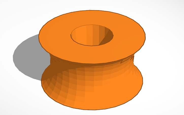 3D design pulley - Tinkercad