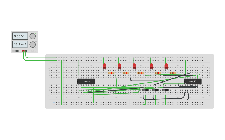 Circuit Design Digital Circuit Phase 3 Tinkercad