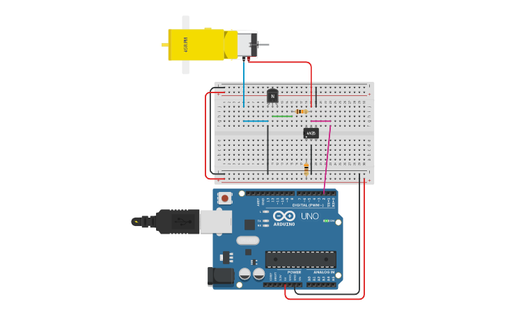 Circuit design OPTOACOPLADOR - Tinkercad