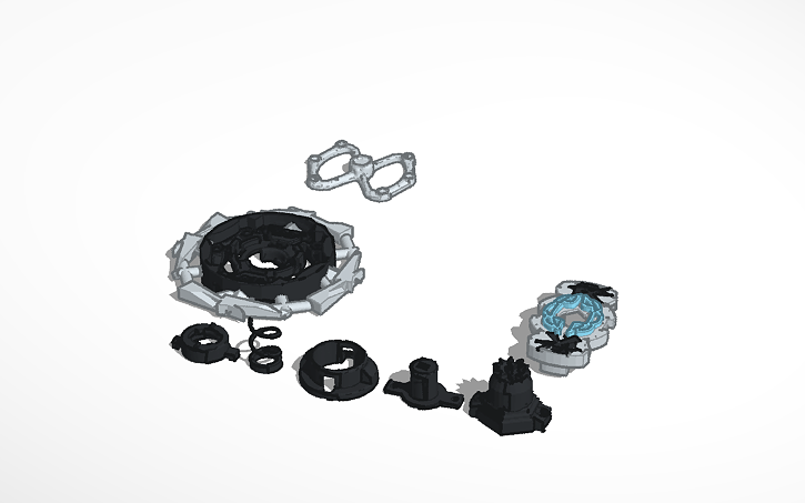 3D design ICE, SHADOW, SEN, Beyblade GT - Tinkercad