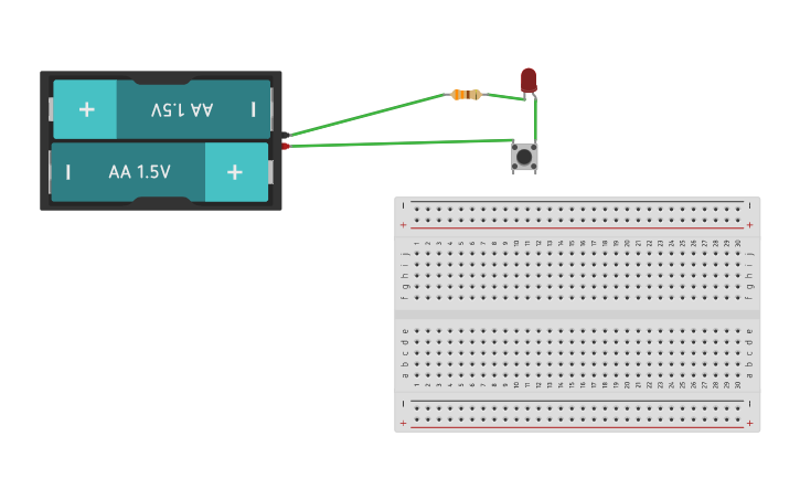 Circuit design Breadboard Practice | Tinkercad