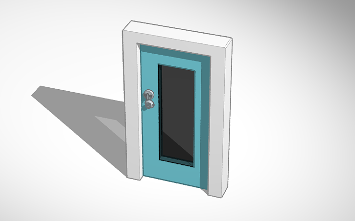 3D design Glass Door 4 - Tinkercad