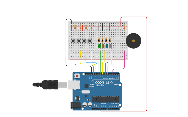 Circuit design CPS-Curso Arduino - Aula 14 -Piano - Tinkercad