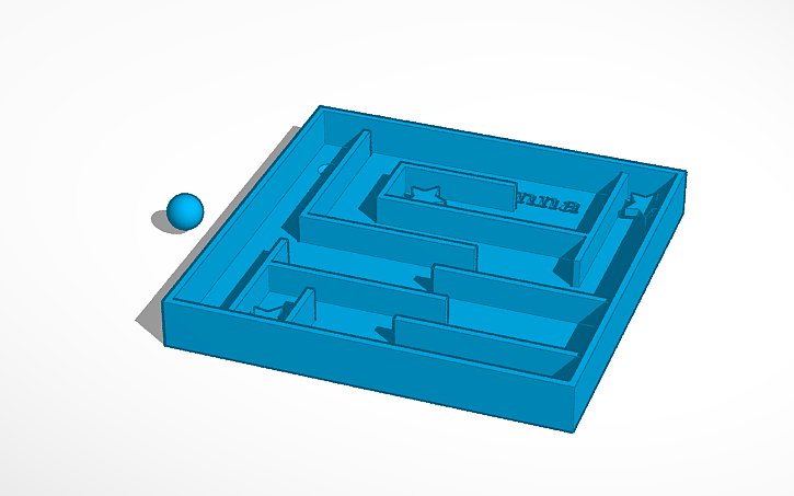 3D design Ball Maze - Tinkercad