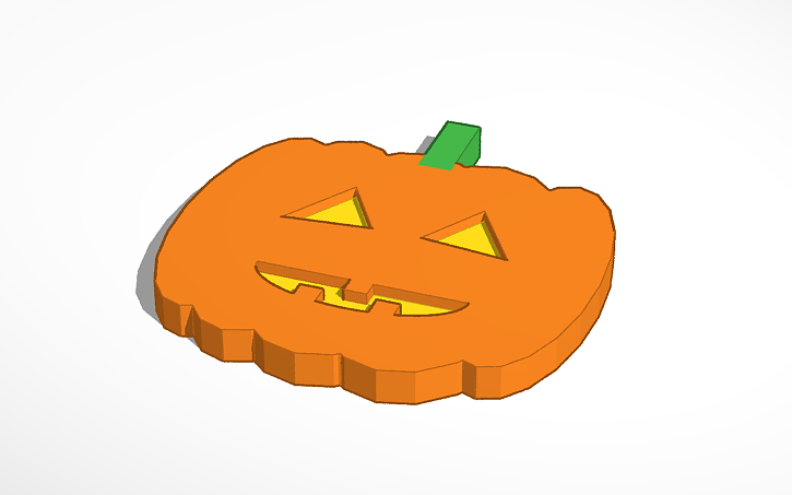 3D design Jack o' Lantern - Tinkercad